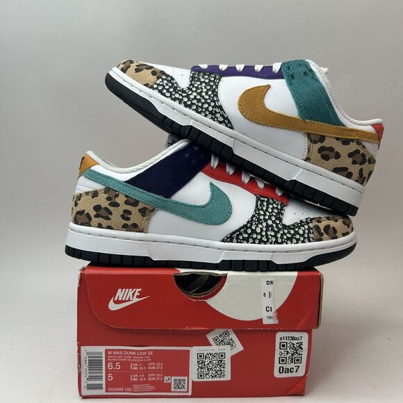 Nike | Shoes | Nike Dunk Low Se Wmns Safari Animal Patchwork 223 | Poshmark